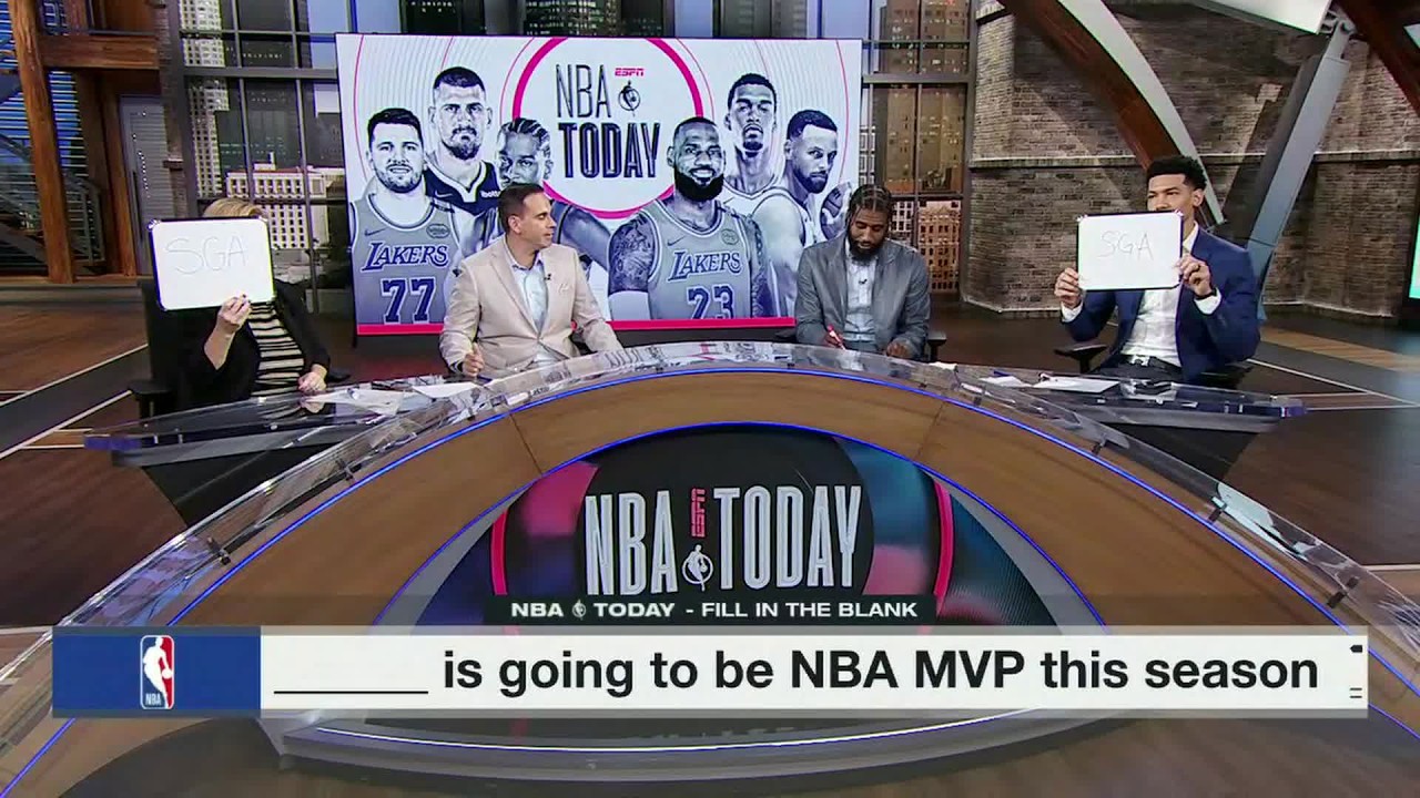 FILL IN THE BLANK 📝 Who will be NBA MVP this season? 🏆 | NBA Today ...