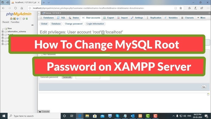Xampp Mysql Password