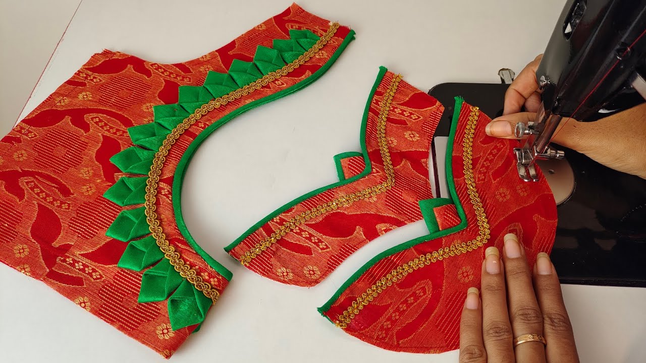 Very Beautiful Blouse Design Back Neck || Blouse || Cutting And ...