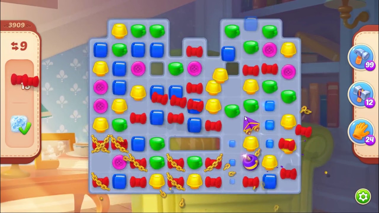 Homescapes Level 3909 - NO BOOSTERS 🏠 | SKILLGAMING ️ - YouTube