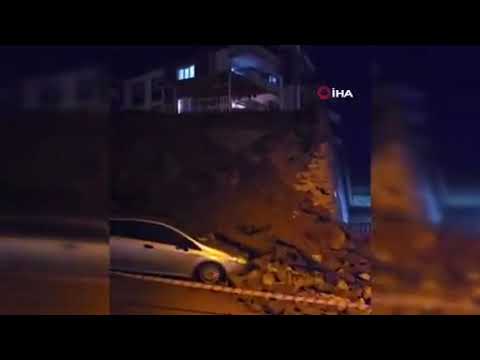 Bursa yağmura dayanamadı! Metrelerce yükseklikteki duvar çöktü