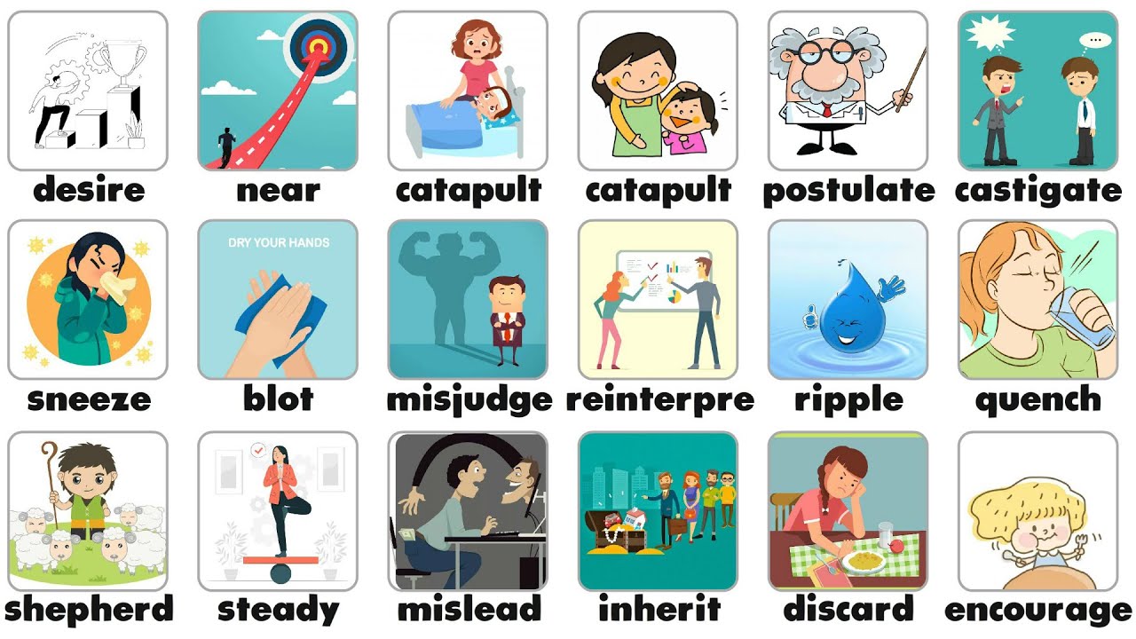 Useful Action Verbs In English | Common Action Words | Action Verbs ...