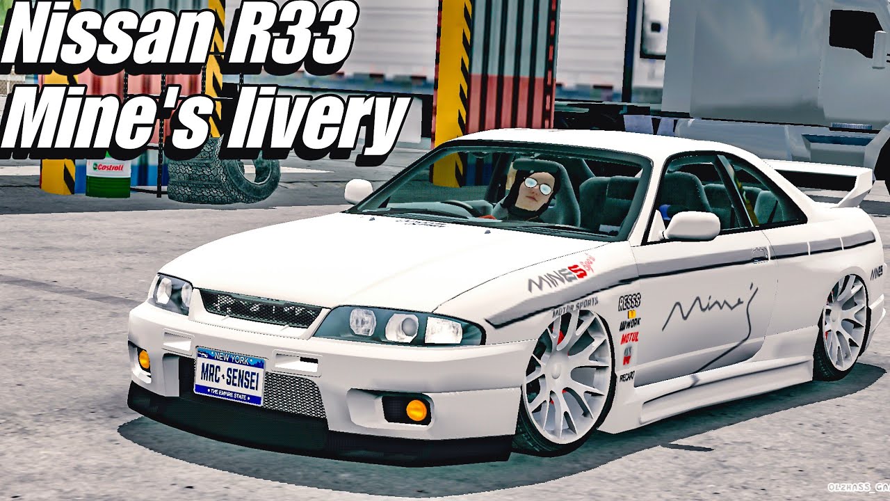 Nissan GT-R R33 Mine's Livery Tutorial | Car Parking Multiplayer - YouTube