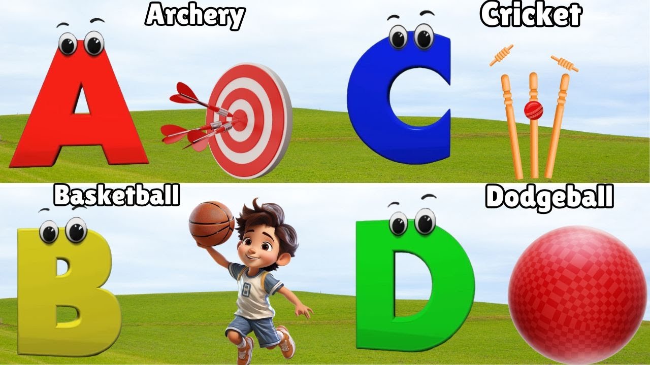 ABC Phonics Song , Sports Song , Sports phonics song for toddlers to ...