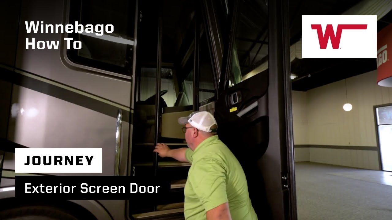 Winnebago Journey How-To: Exterior Screen Door - YouTube