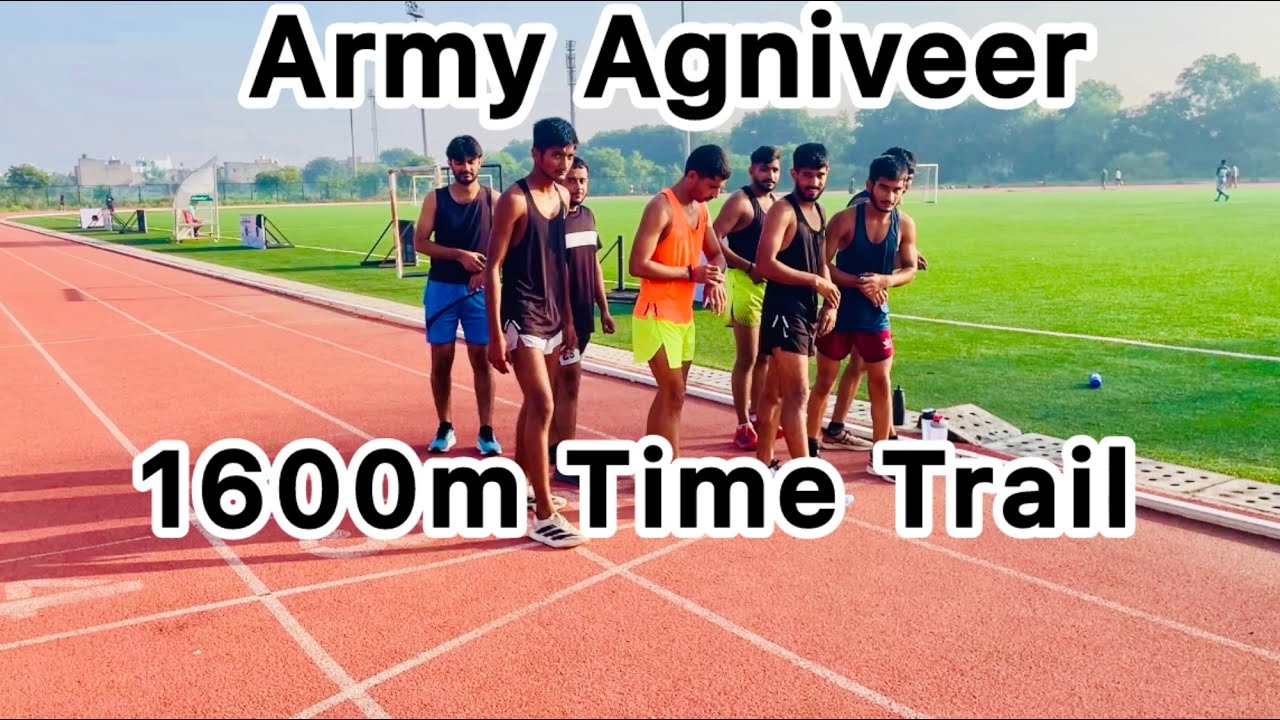 1600m Time Trail || Army Agniveer 1600m Time Trail 2025 - YouTube