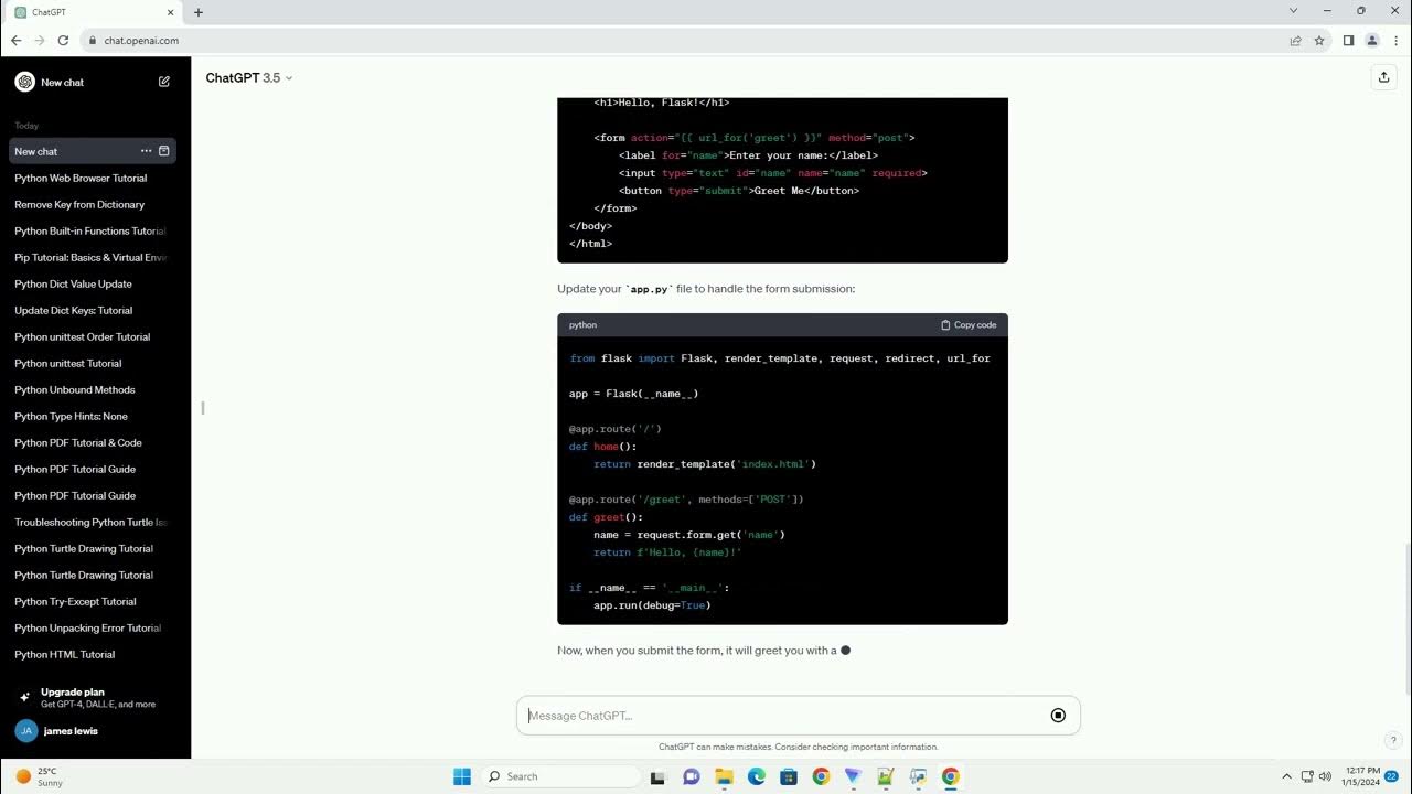 python web development flask tutorial - YouTube
