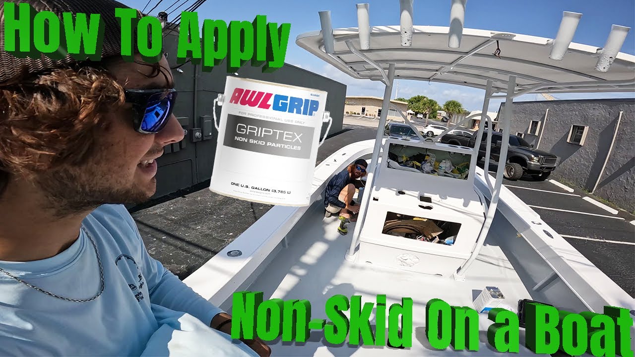 Finishing up my Boat! How to apply Non-skid without professionals ...