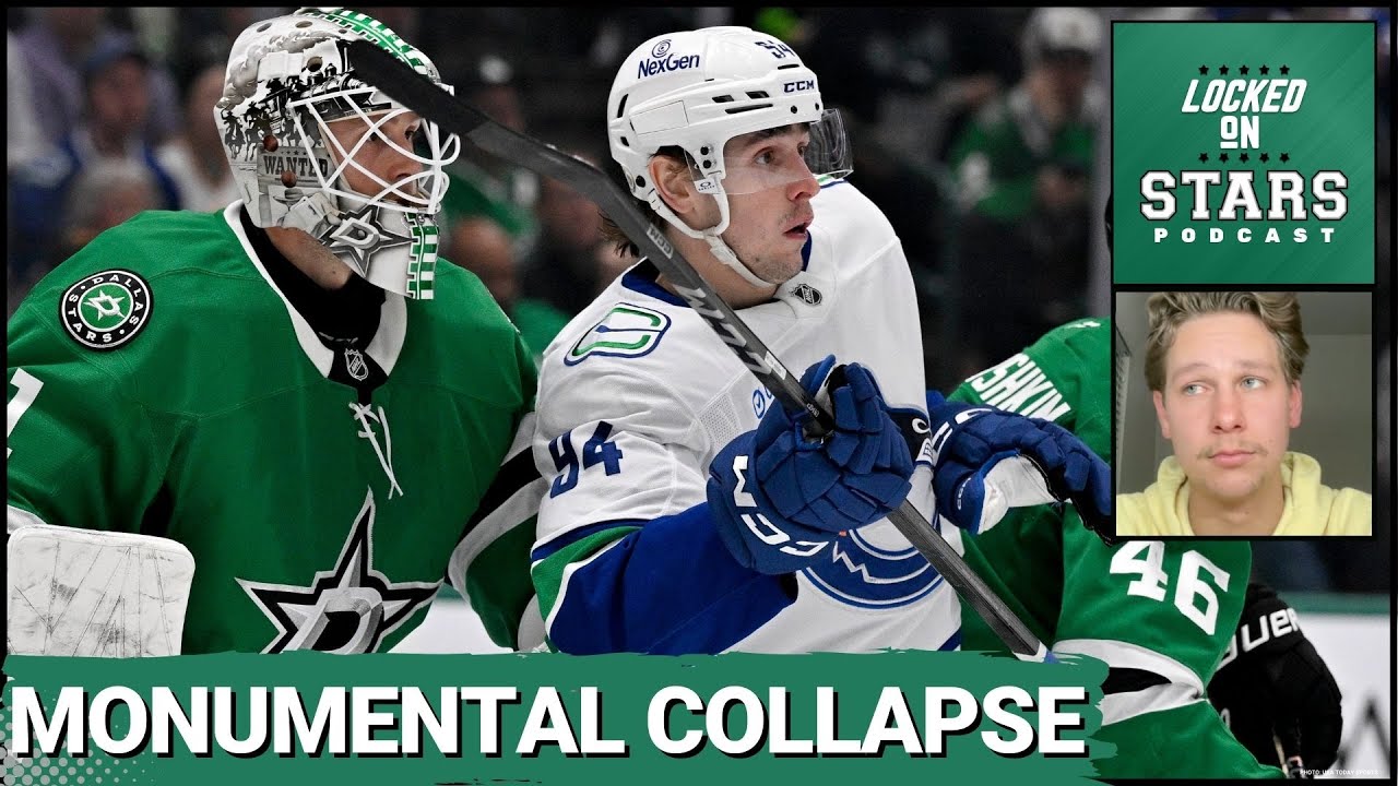 The Dallas Stars MONUMENTALLY COLLAPSE in 6-5 Overtime loss to Canucks ...