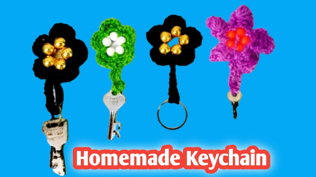 How to make Keychain at home/Homemade Keychain/DIY Gift Keychain/hand ...