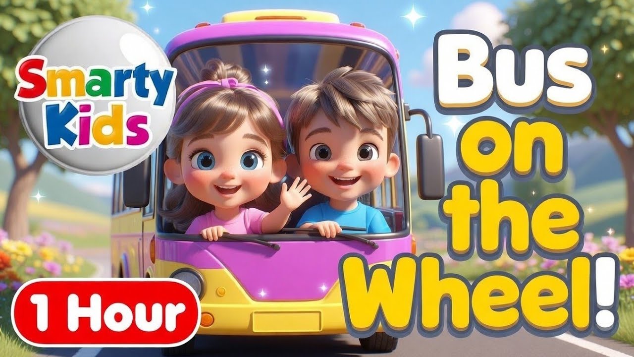 🚌 Smarty Kids – Bus on the Wheel | 1 Hour Fun Learning Rhymes - YouTube
