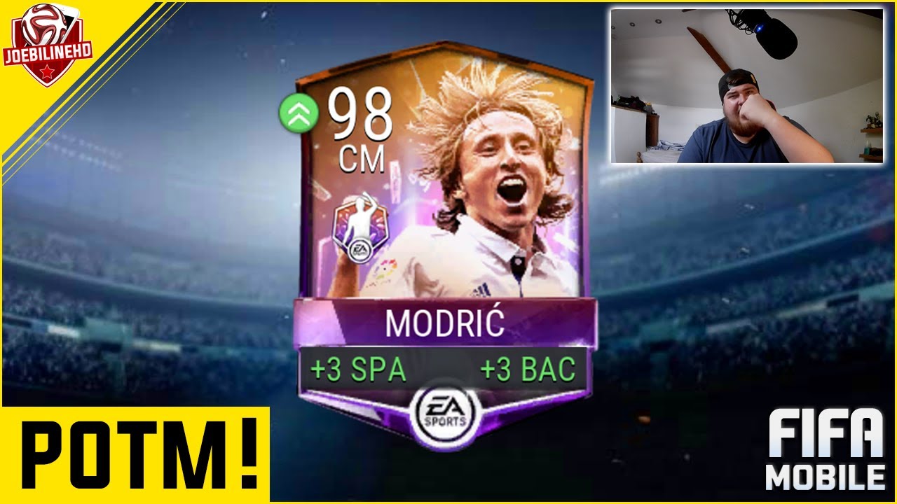 FIFA MOBILE I GOT 98 POTM MODRIC! #FIFAMOBILE JUNE POTM PLAN COMPLETE ...