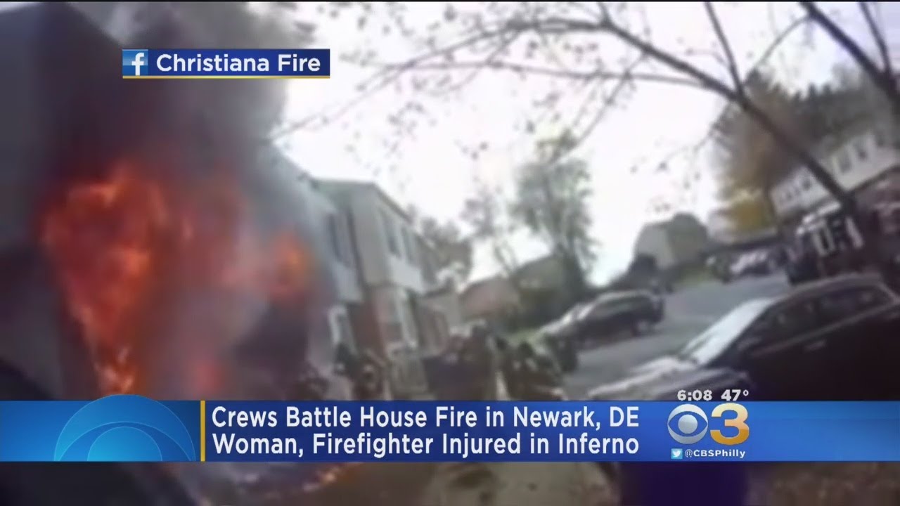 Crews Battle House Fire In Newark, Delaware - YouTube