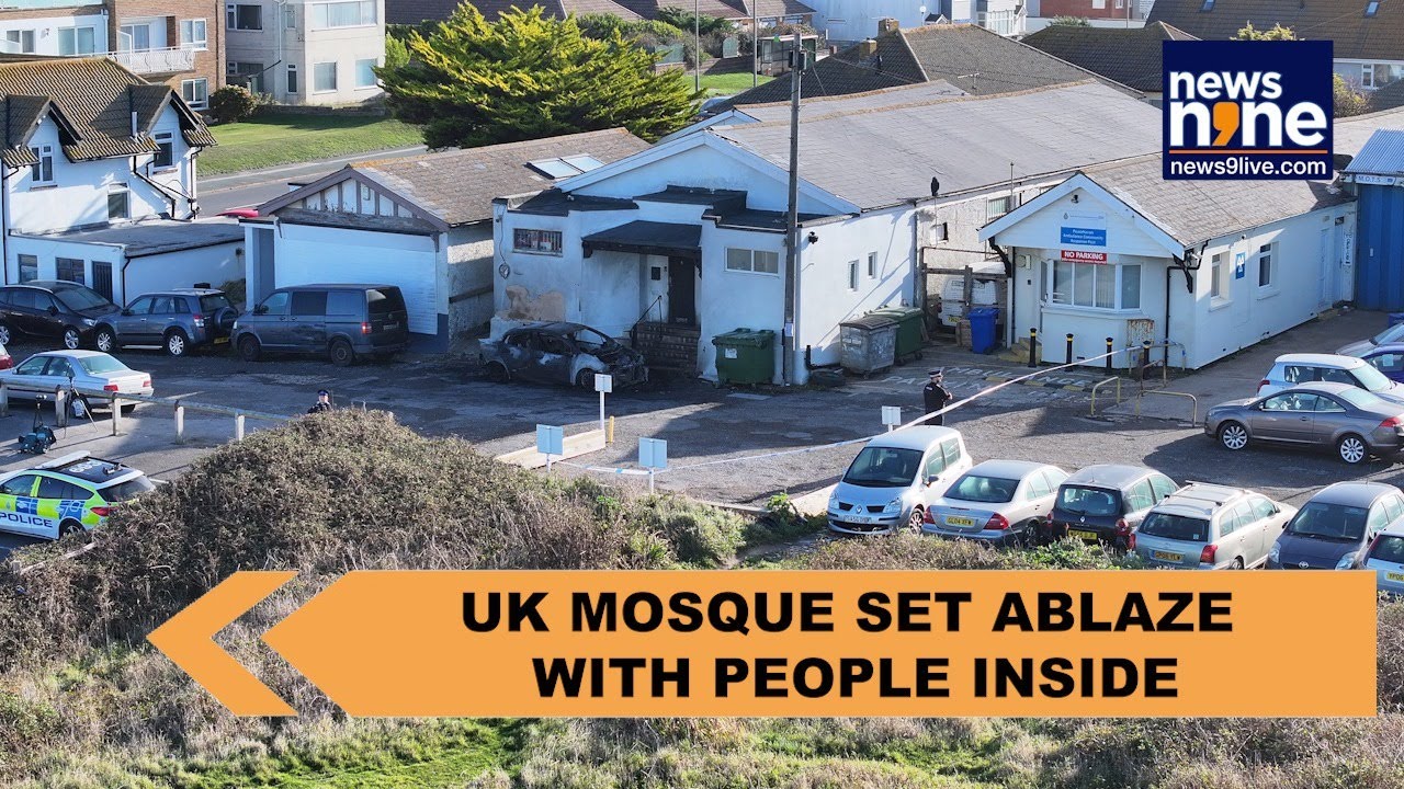 On cam: With many Muslim worshippers inside, masked men torch UK mosque ...