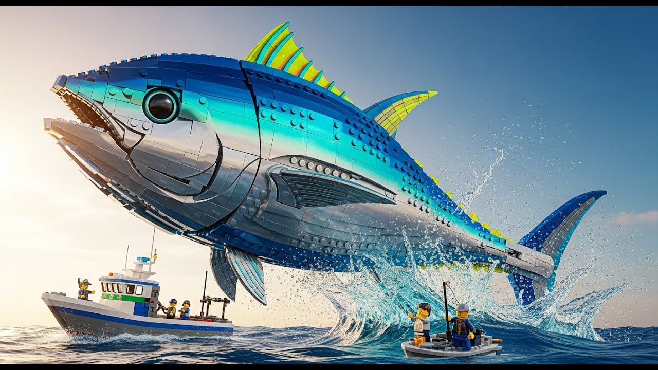 LEGO Ocean Adventure – Hunting the Mega Tuna of the Pacific - YouTube