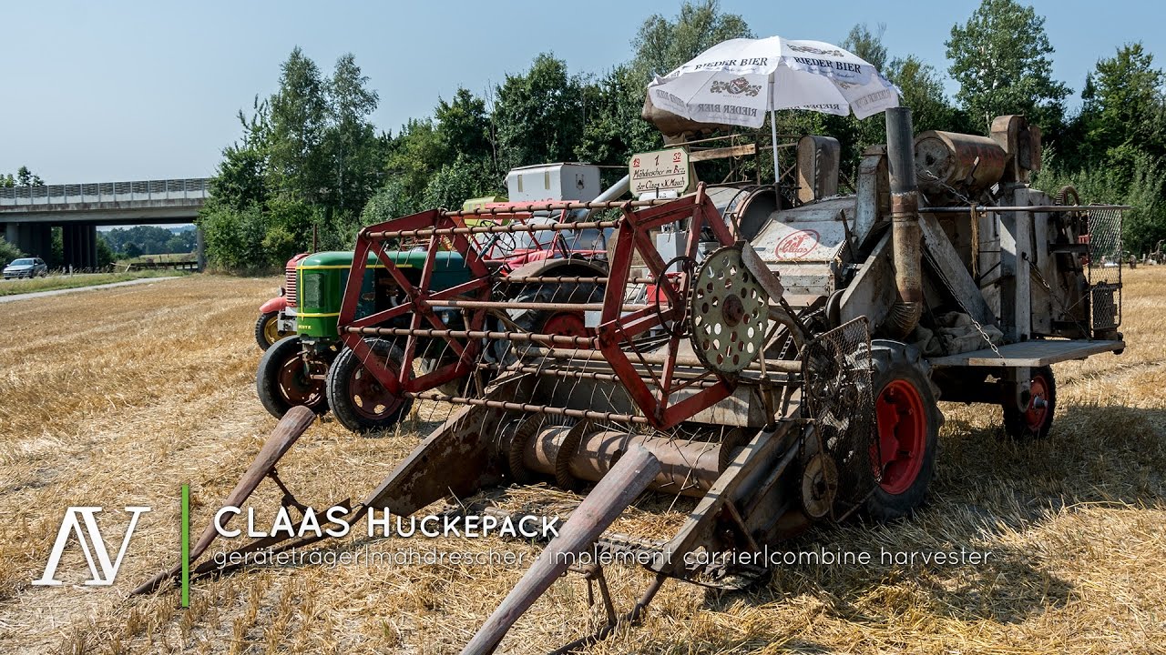Claas Huckepack - Weizendrusch · wheat harvest - YouTube