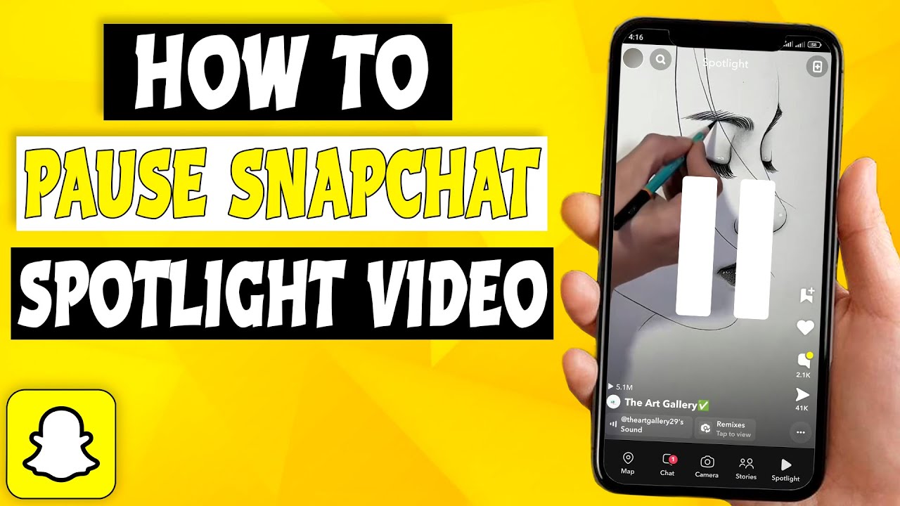 How To Pause Spotlight Video On Snapchat | How To Stop Shapchat ...