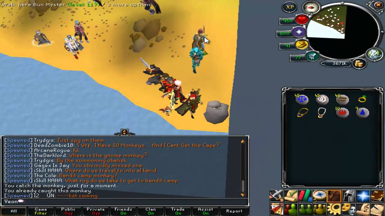 Runescape - Monkey Hunt Guide 2012 - YouTube