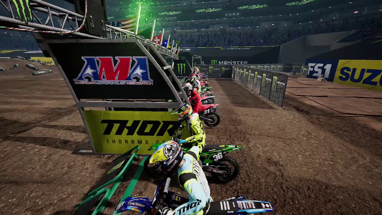Monster Energy Supercross video game Indianapolis Indiana Lucas Oil ...