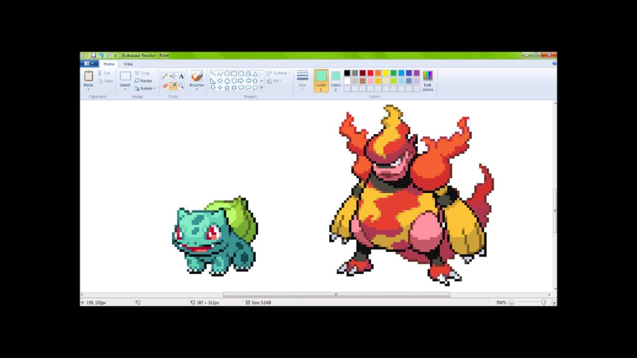 How to Recolor Pokemon Sprites - YouTube