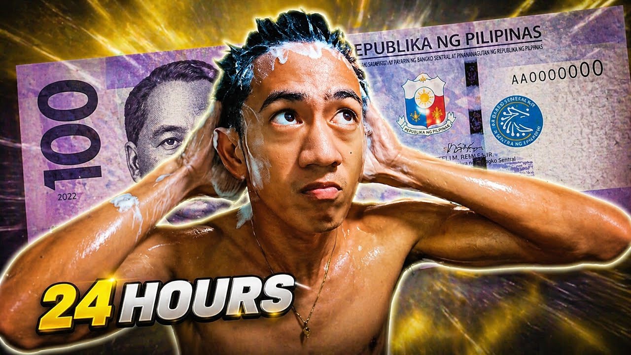 I Tried Living 24 HOURS With Just ₱100 (HARD!) - YouTube