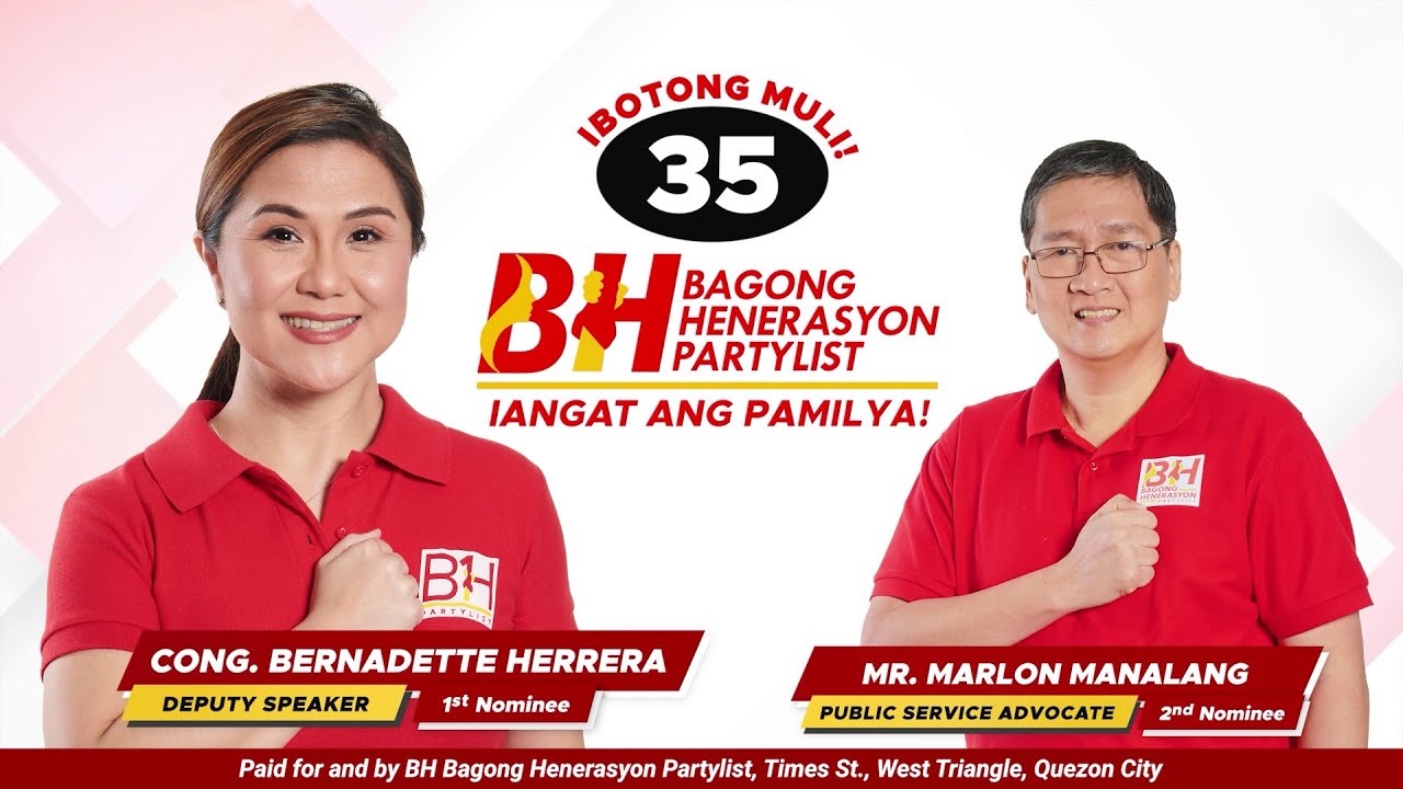 BH Bagong Henerasyon Partylist: #35 sa Balota - YouTube