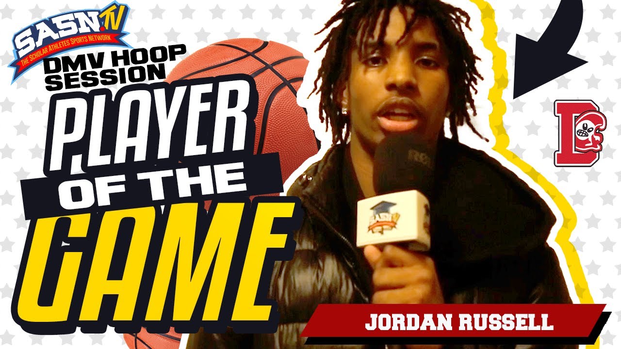 DMV Hoop Session Interviews Dunbar's Jordan Russell - YouTube