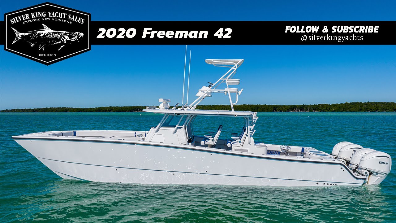 Freeman Boatworks 42 LR Offshore Center Console! Quad Yamaha 300HP ...