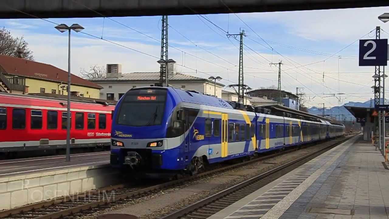Der neue Meridian im Bahnhof Übersee und Rosenheim - YouTube