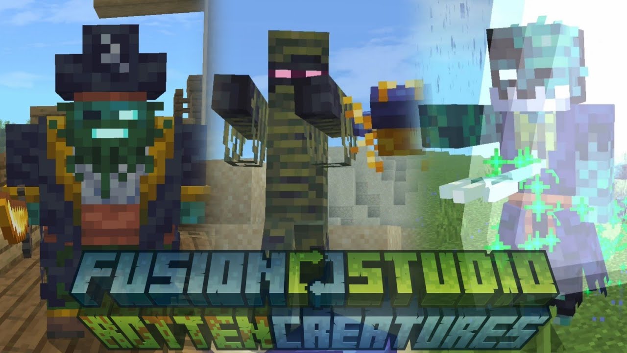 More Hardcore!! Rotten Creatures Remake Addon MCPE 1.21 - YouTube