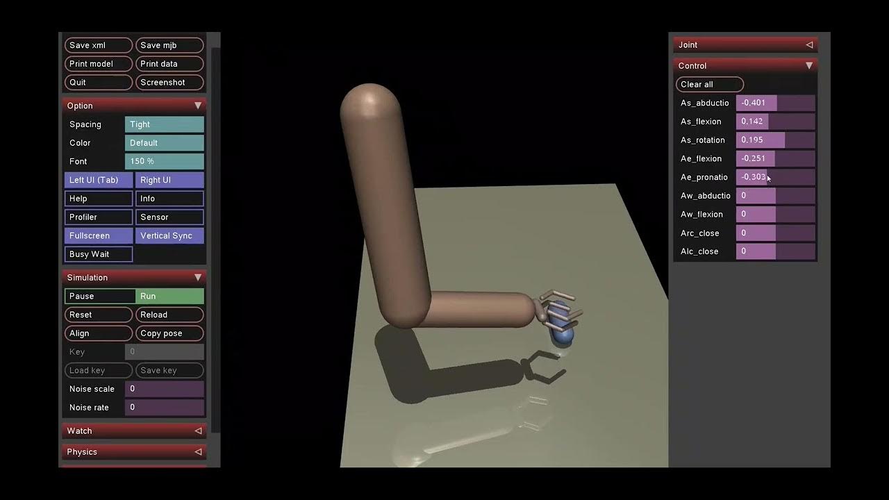 Task 3 MuJoCo Robot Simulation - YouTube