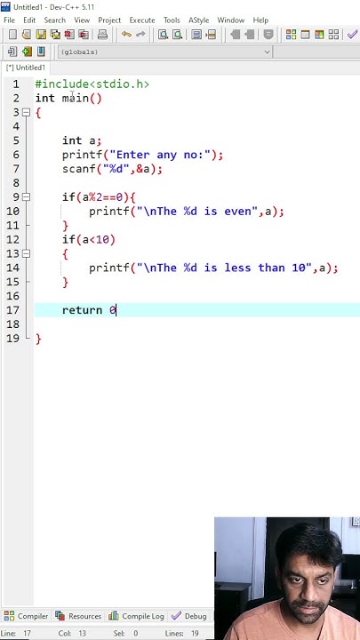 C Program: Multiple if Statements – Odd/Even & Less Than 10! Explained in #hindi - YouTube