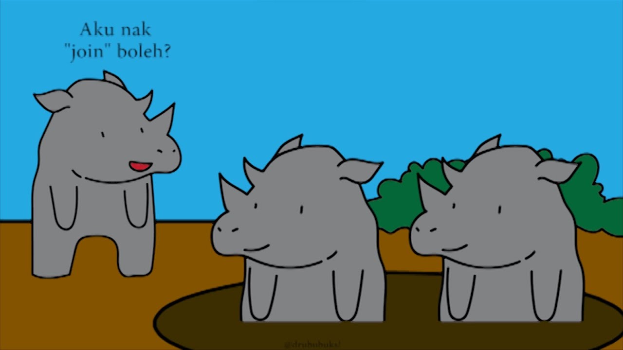 Badak berkubang | Animasi Malaysia - YouTube