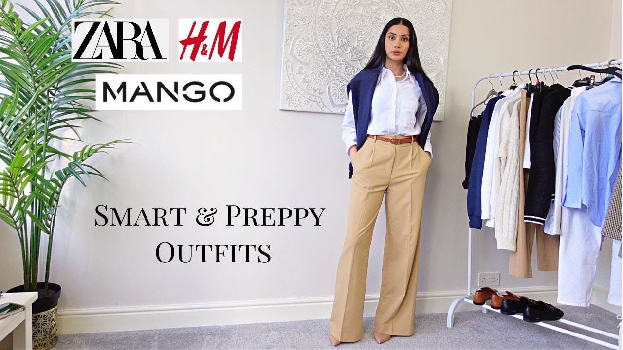ZARA | MANGO | H&M - Sophisticated & Preppy Chic Outfits - Neutral ...