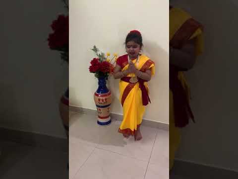 Aaj dhaner khete rodra Chaya dance by Annika Priya