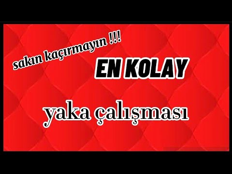 En kolay YAKA ÇALIŞMASI...عمل طوق عملي..how to make a collar
