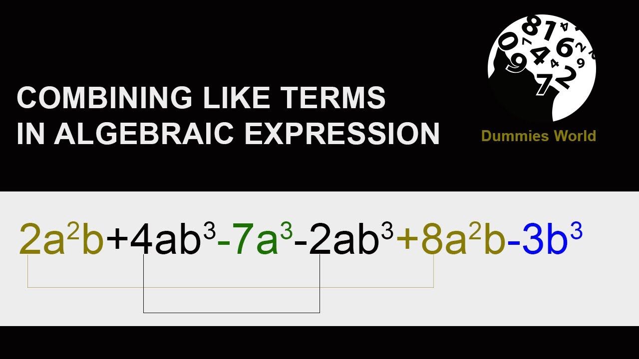 How To Combine Like Terms In Algebraic Expression YouTube how-to-combine-like-terms-in-algebraic-expression-youtube