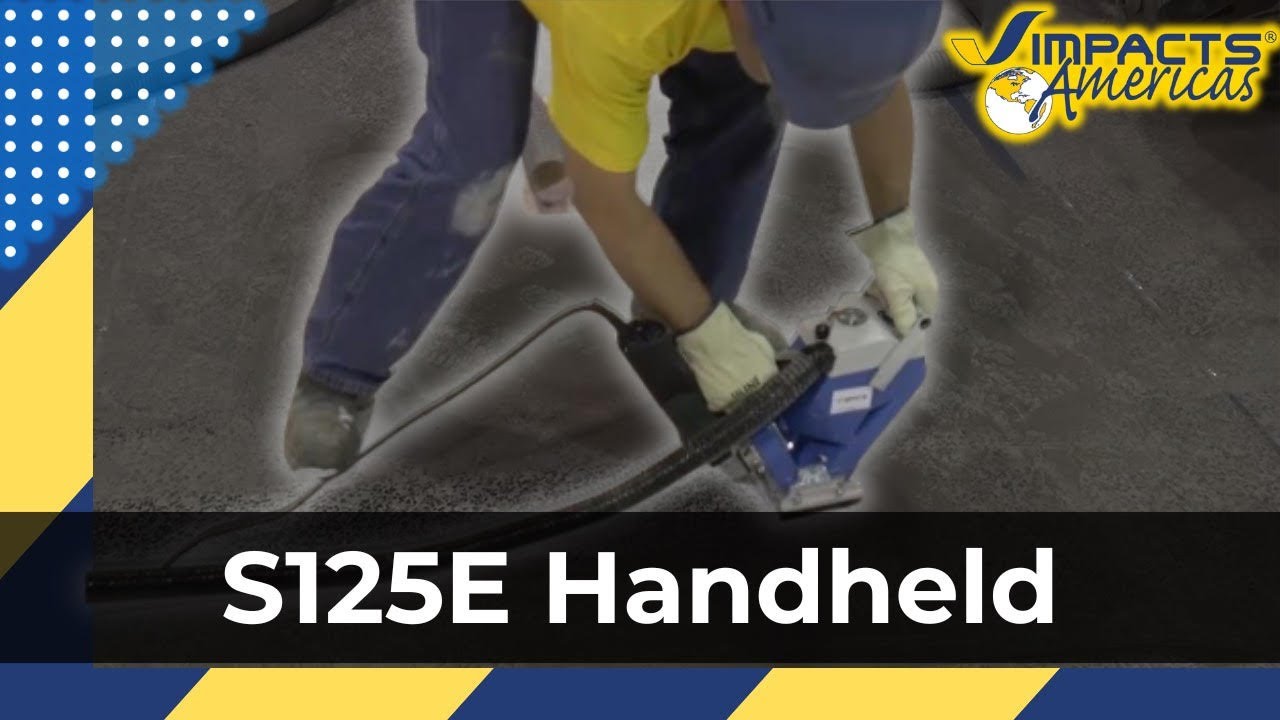 IMPACTS S125E Handheld Shot Blaster - YouTube