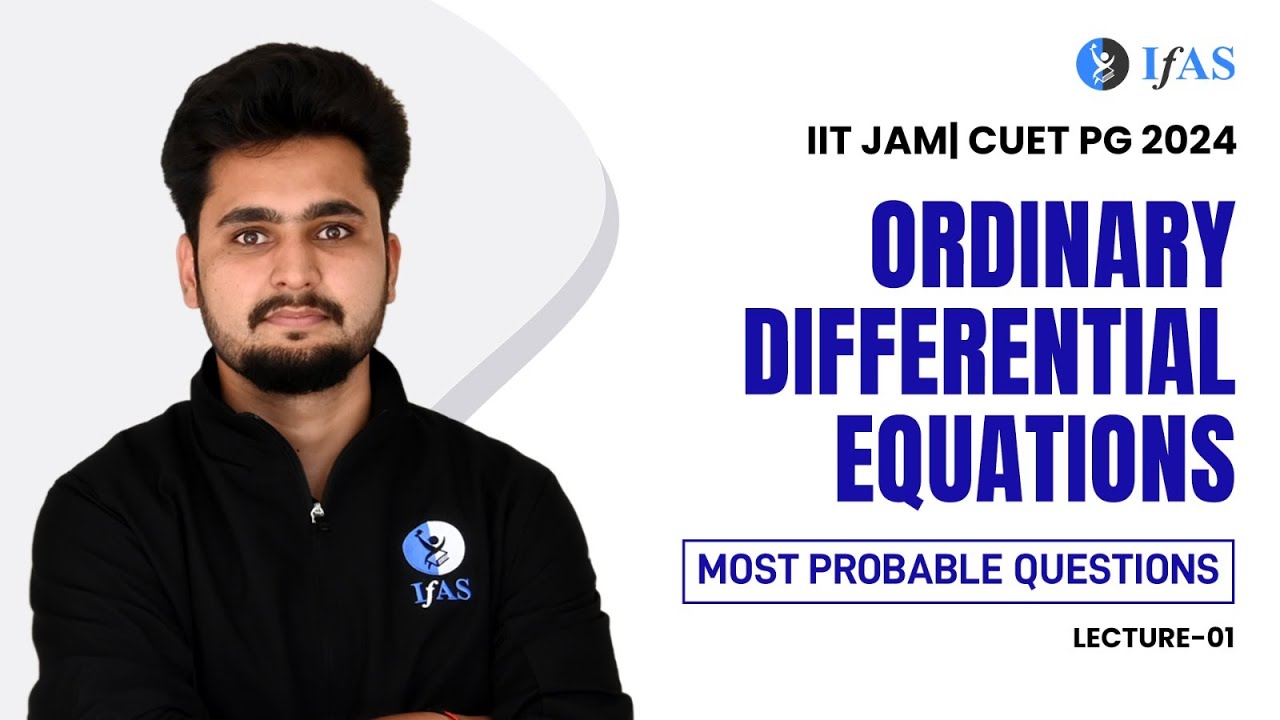Ordinary Differential Equations - Most Probable Questions | IIT JAM ...