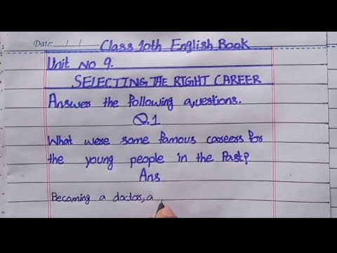 10th Class English, Lesson 9, Question Answer _ Matric Class English ...