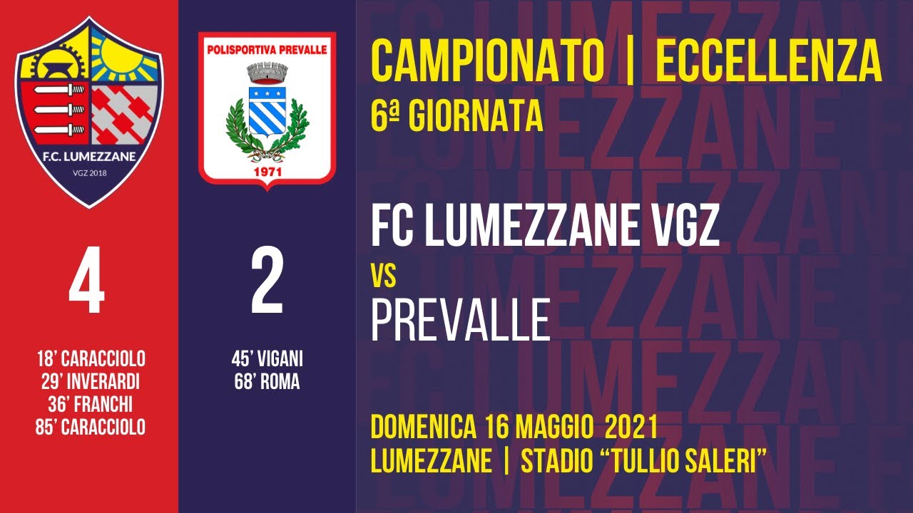 Campionato | La sintesi di FC LUMEZZANE VGZ - Prevalle 4-2 - YouTube