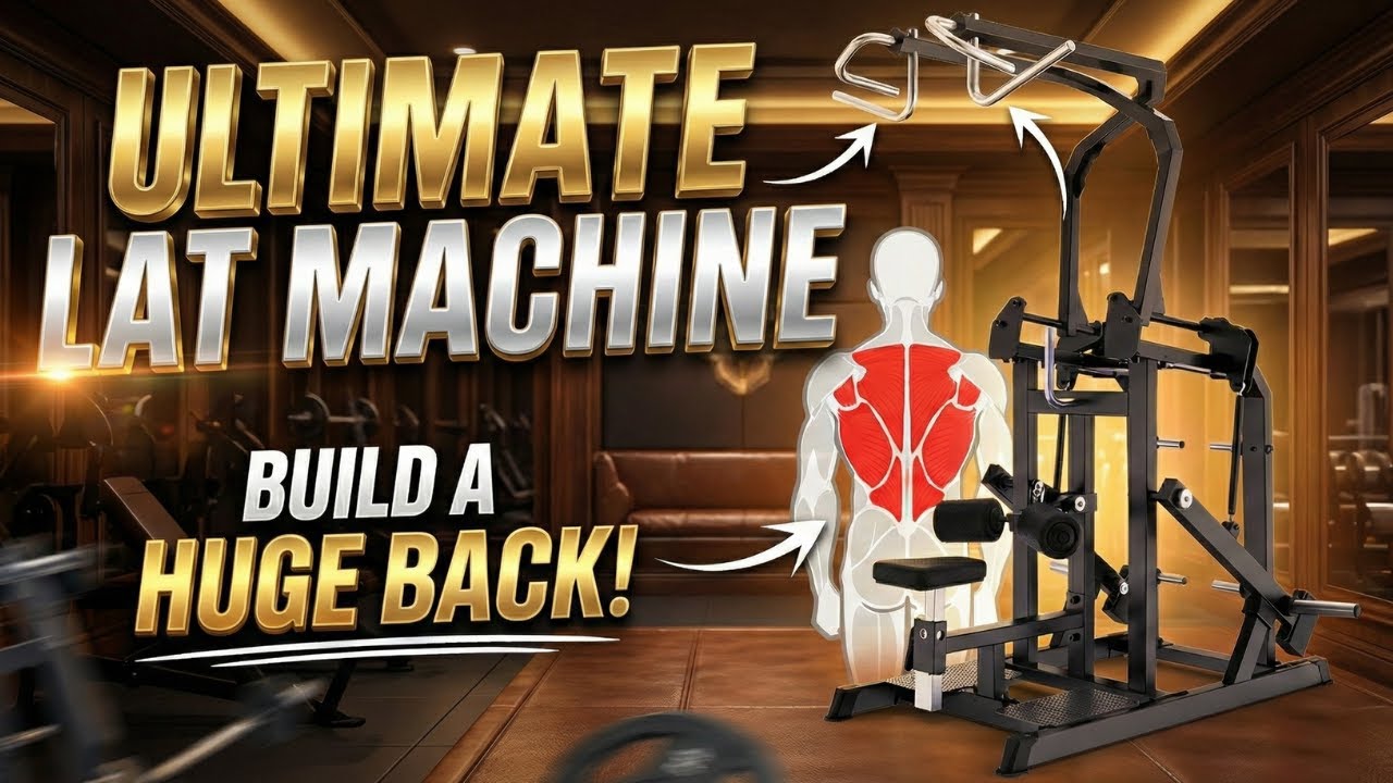 The Ultimate Cross Lat Pulldown | Plate Loaded Upper Back Machine by ...