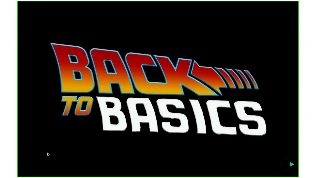 Back to Basics - YouTube