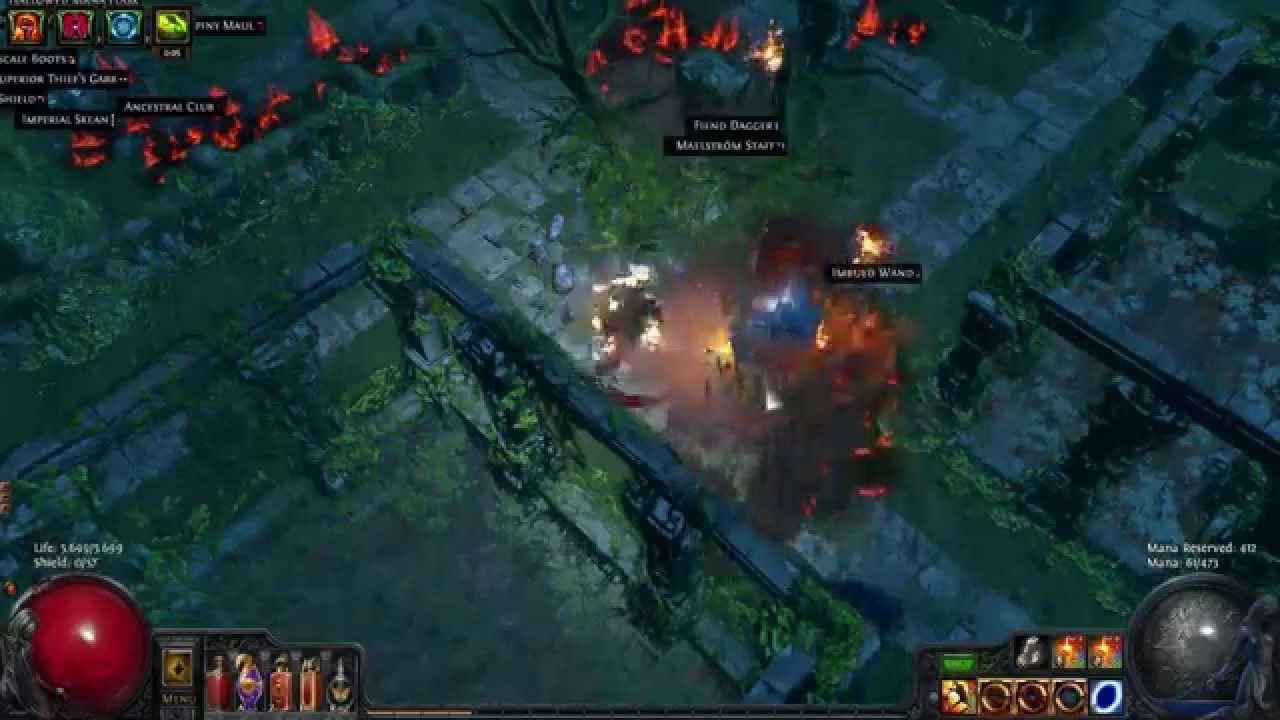 Path Of Exile, Lev 78 Map Ground slam build - YouTube