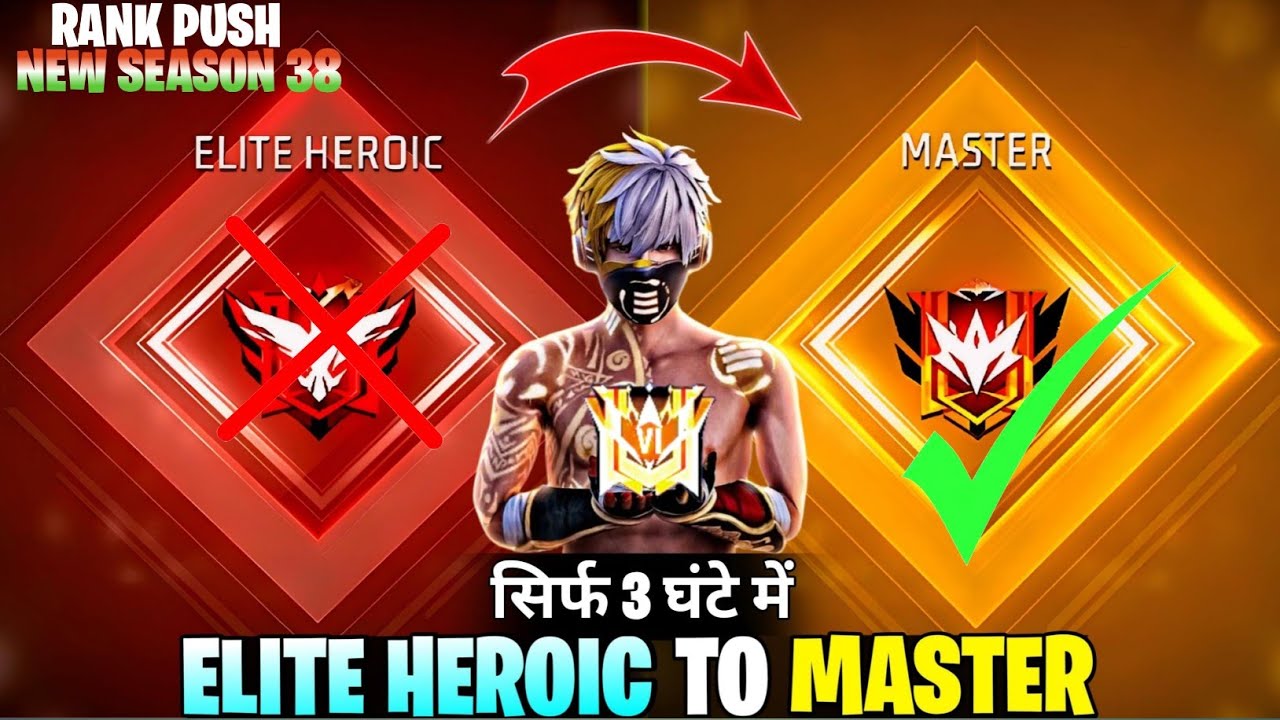FINALLY MASTER DONE free fire new season 38 rank push gameplay # ...