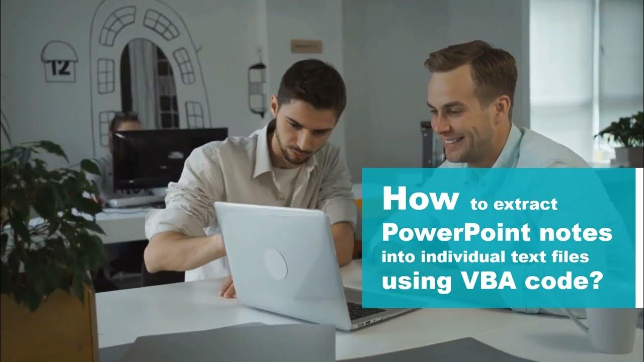 #powerpoint : Extracting Notes into Text Files Using VBA Code - YouTube