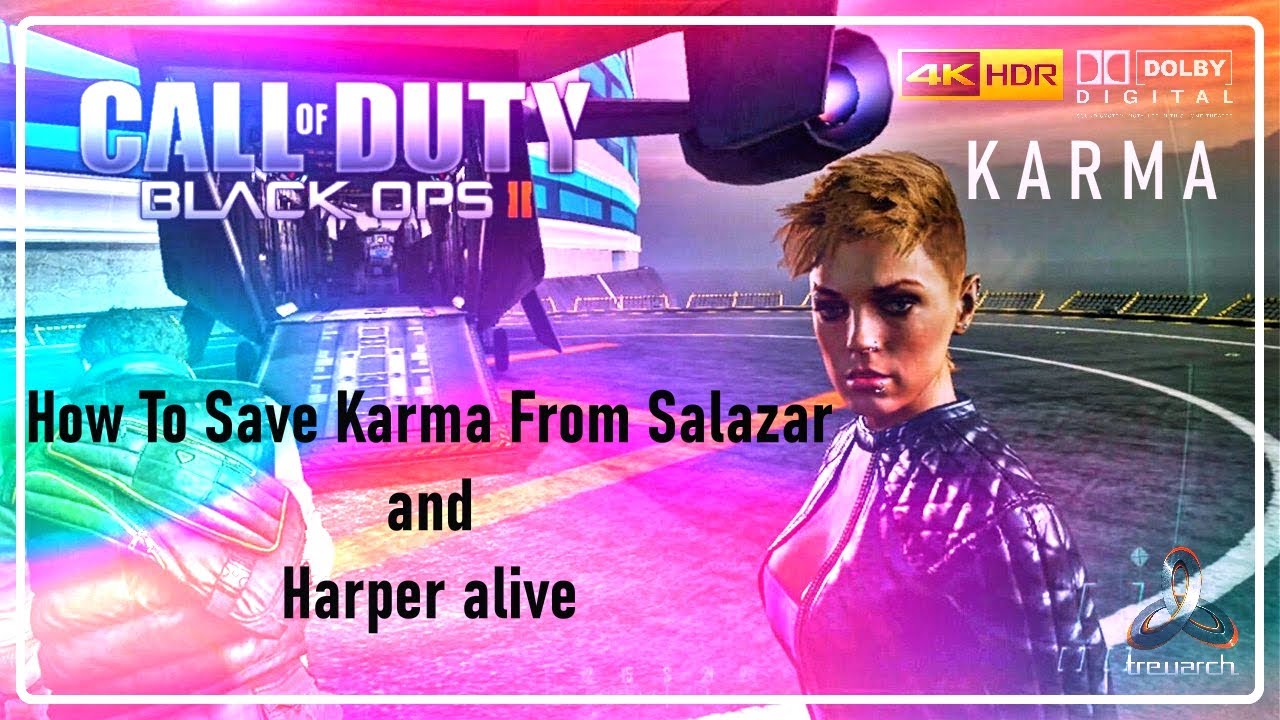COD: BLACK OPS 2 | How To Save Karma From Salazar and Harper alive ...