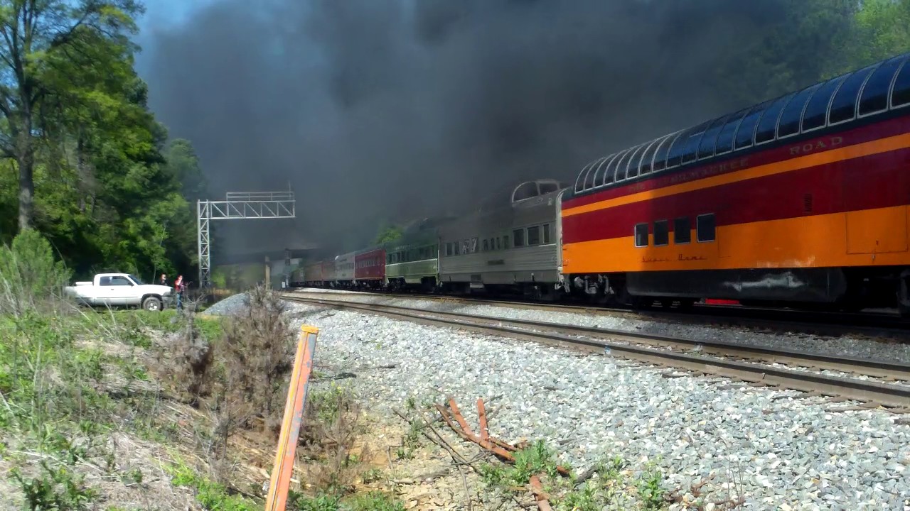 NS Train 957 With The N&W 611 Steam Locomotive At Charlotte NC On The ...