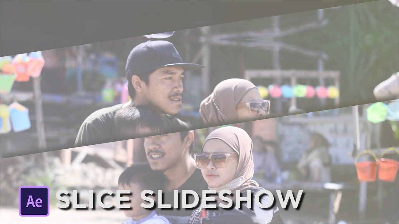 Cara Membuat SLICE SLIDESHOW INTRO VIDEO After Effects - YouTube