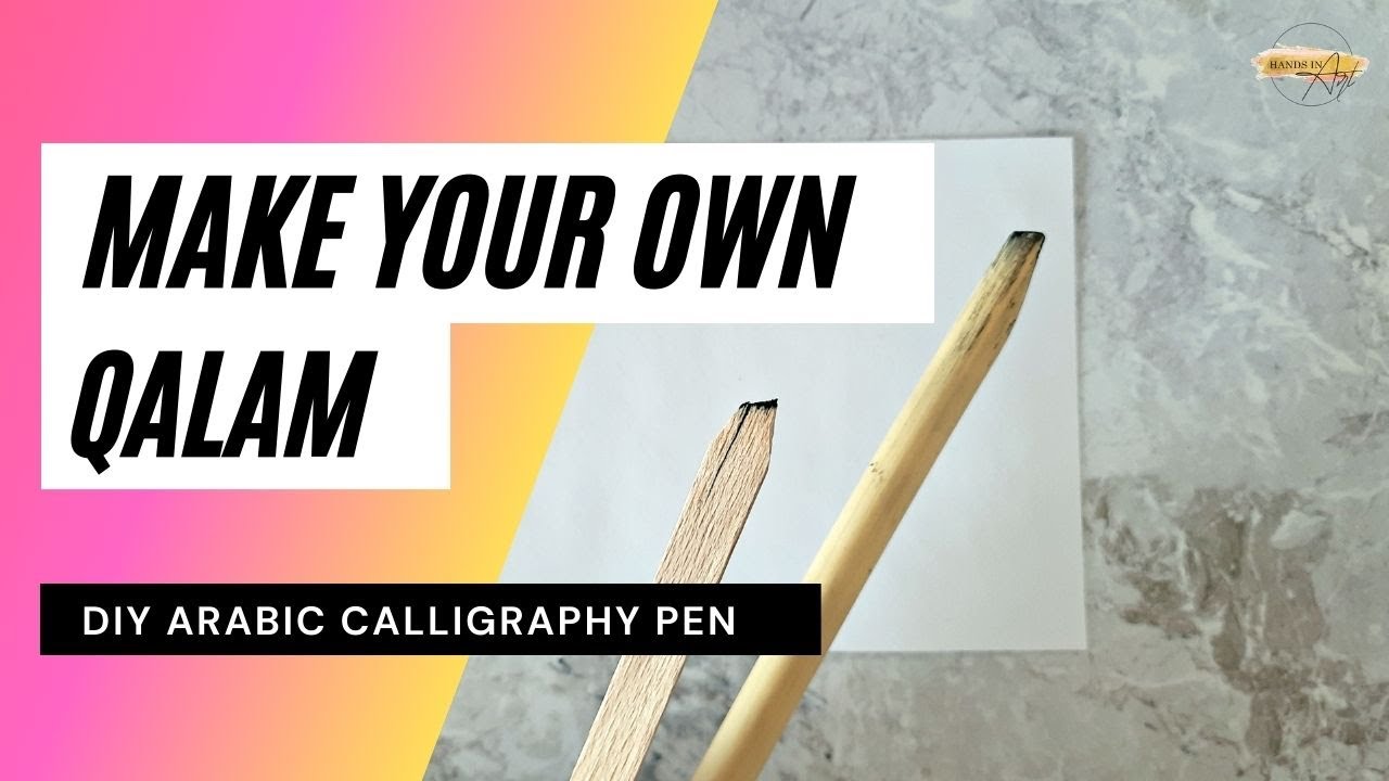 How to make your own Arabic Calligraphy Pen | DIY qalam with ice-cream ...